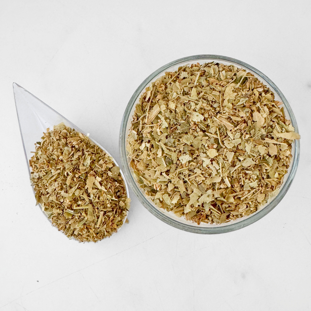 Linden Leaf and Flower Cut, Sifted, Organic | The Stone Sanctuary