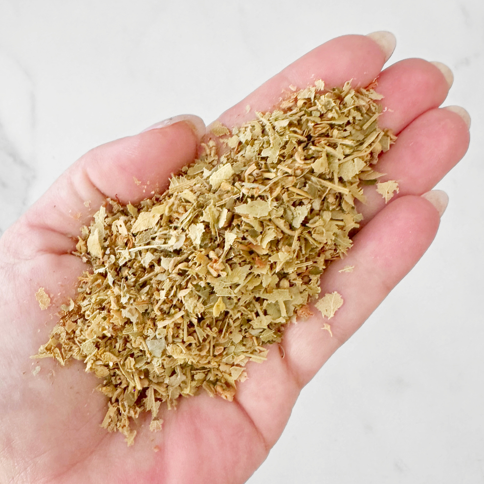 Linden Leaf and Flower Cut, Sifted, Organic | The Stone Sanctuary