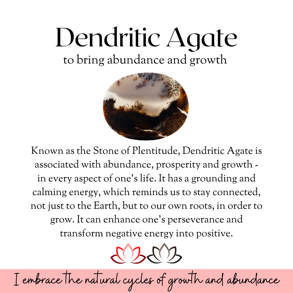 Dendritic Agate Tumbled Stones | The Stone Sanctuary