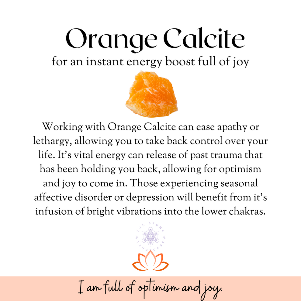 Raw Orange Calcite Stones | The Stone Sanctuary