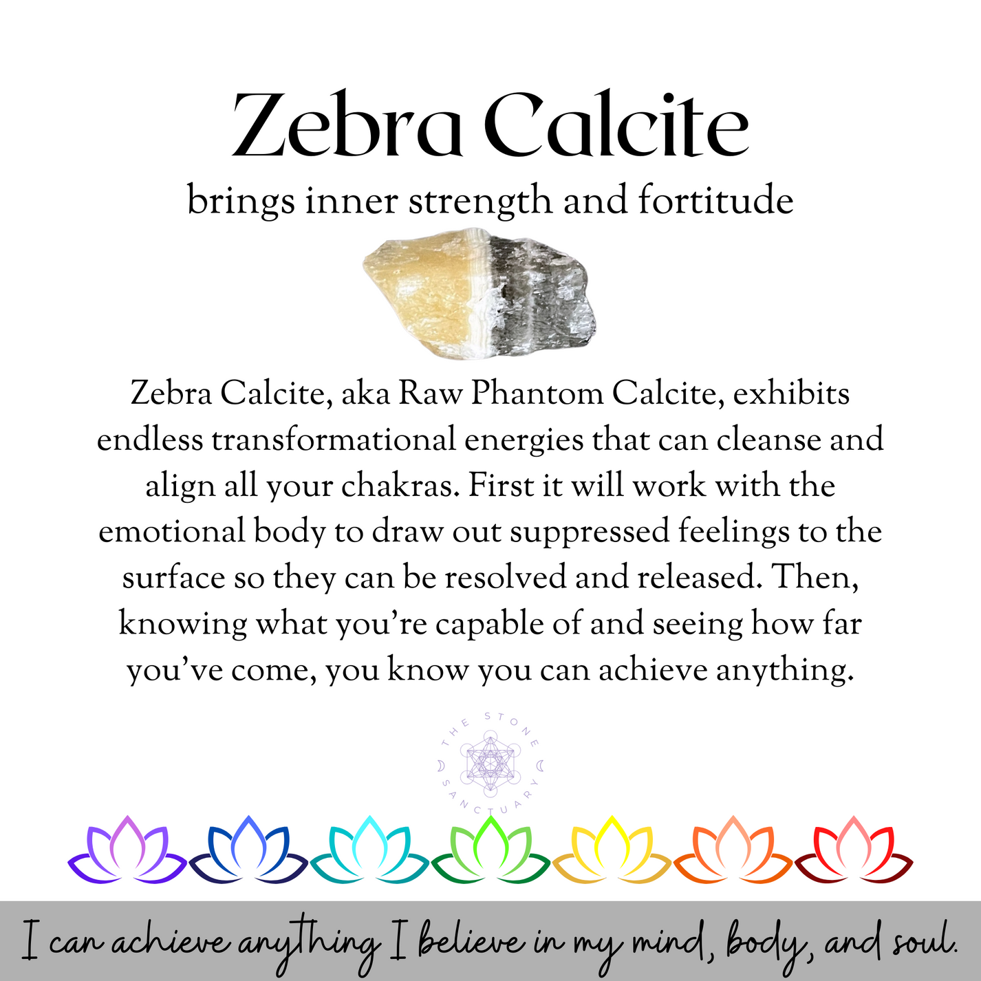 Raw Zebra Calcite Stones | The Stone Sanctuary