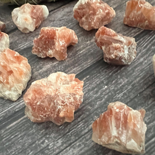 Raw Red Calcite Stones | The Stone Sanctuary