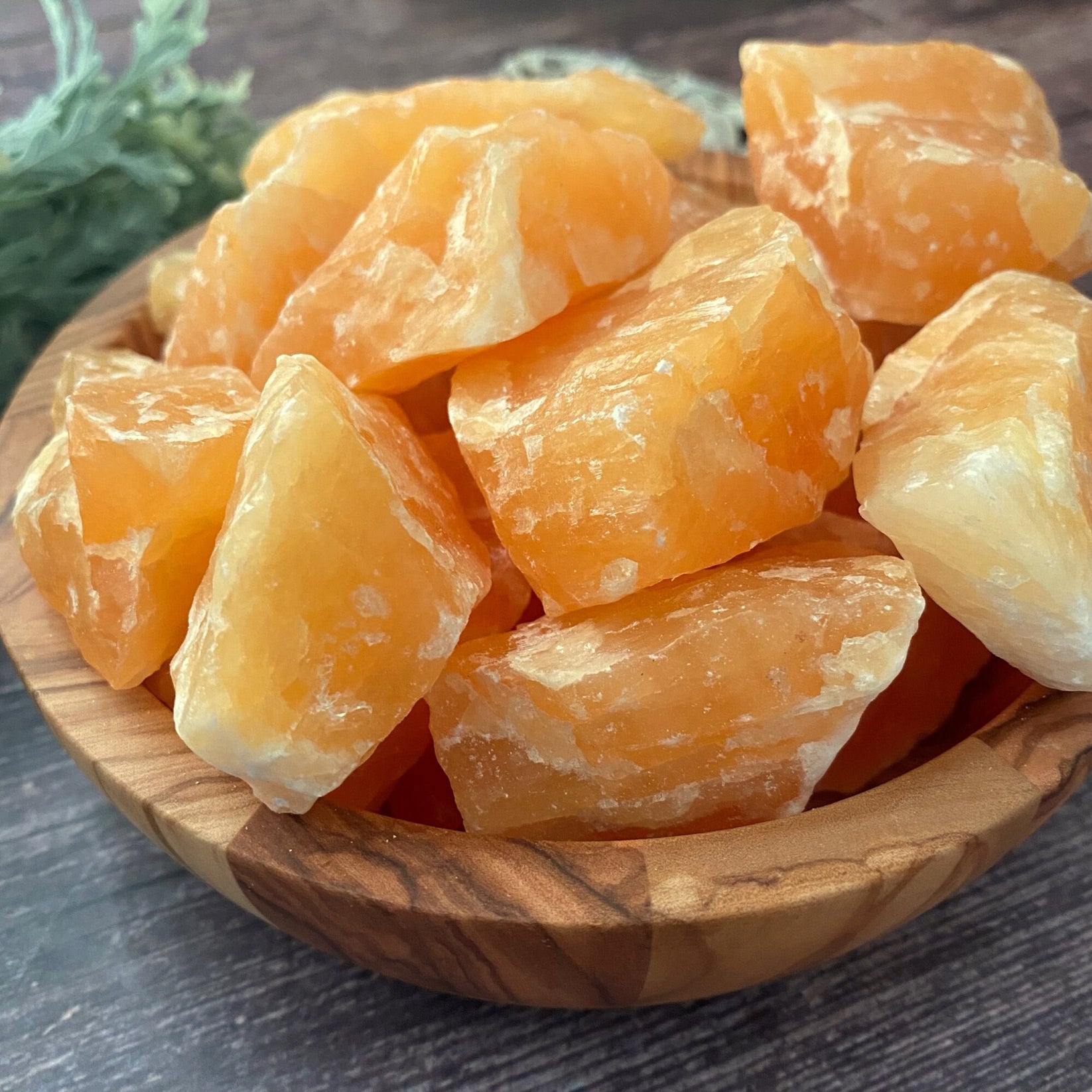 Raw Orange Calcite Stones | The Stone Sanctuary